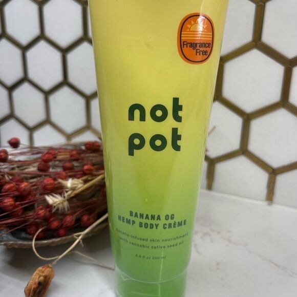 not pot | Bath & Body | New Not Pot Bananaog Hemp Body Crme Full Size ...